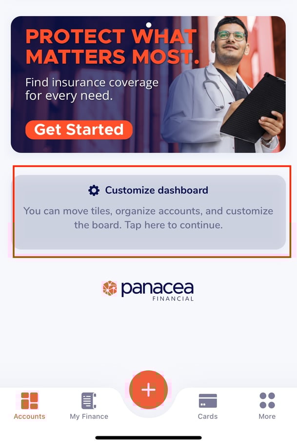 How do I hide / unhide my accounts?
